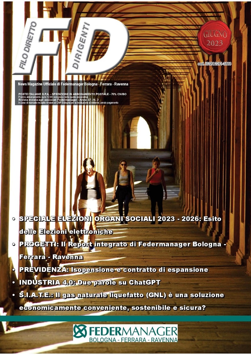 copertina rivista giugno 2023 DI - Federmanager Bologna